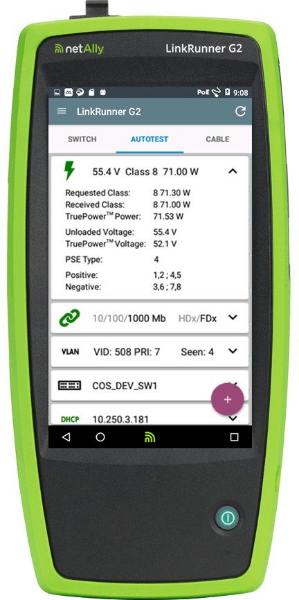 LinkRunner® G2 Smart Network Tester | Network Validation | NetAlly