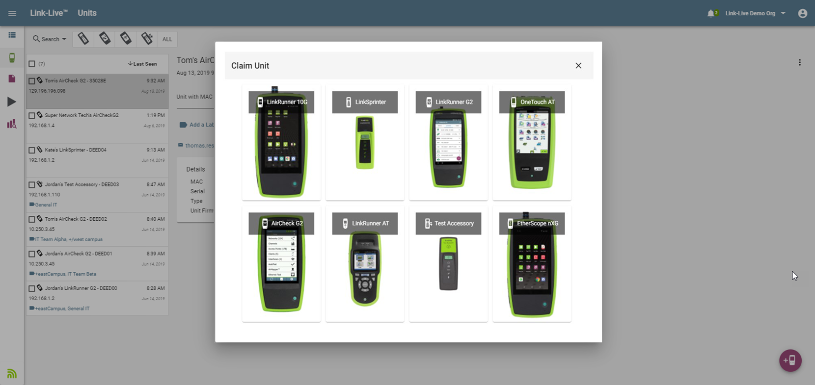 Link-Live | Collaboration, Reporting & Analysis | NetAlly